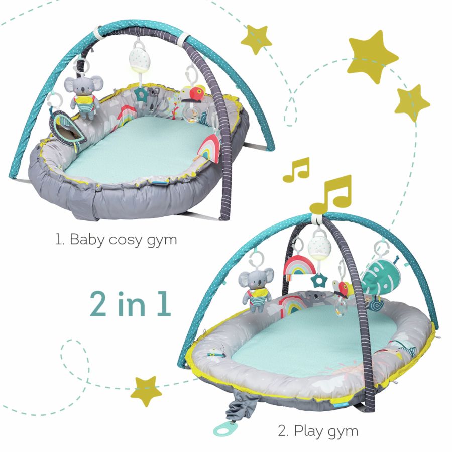 Koala Musical Cosy Gym, Playmat and Play Nest - Baby Caboodle